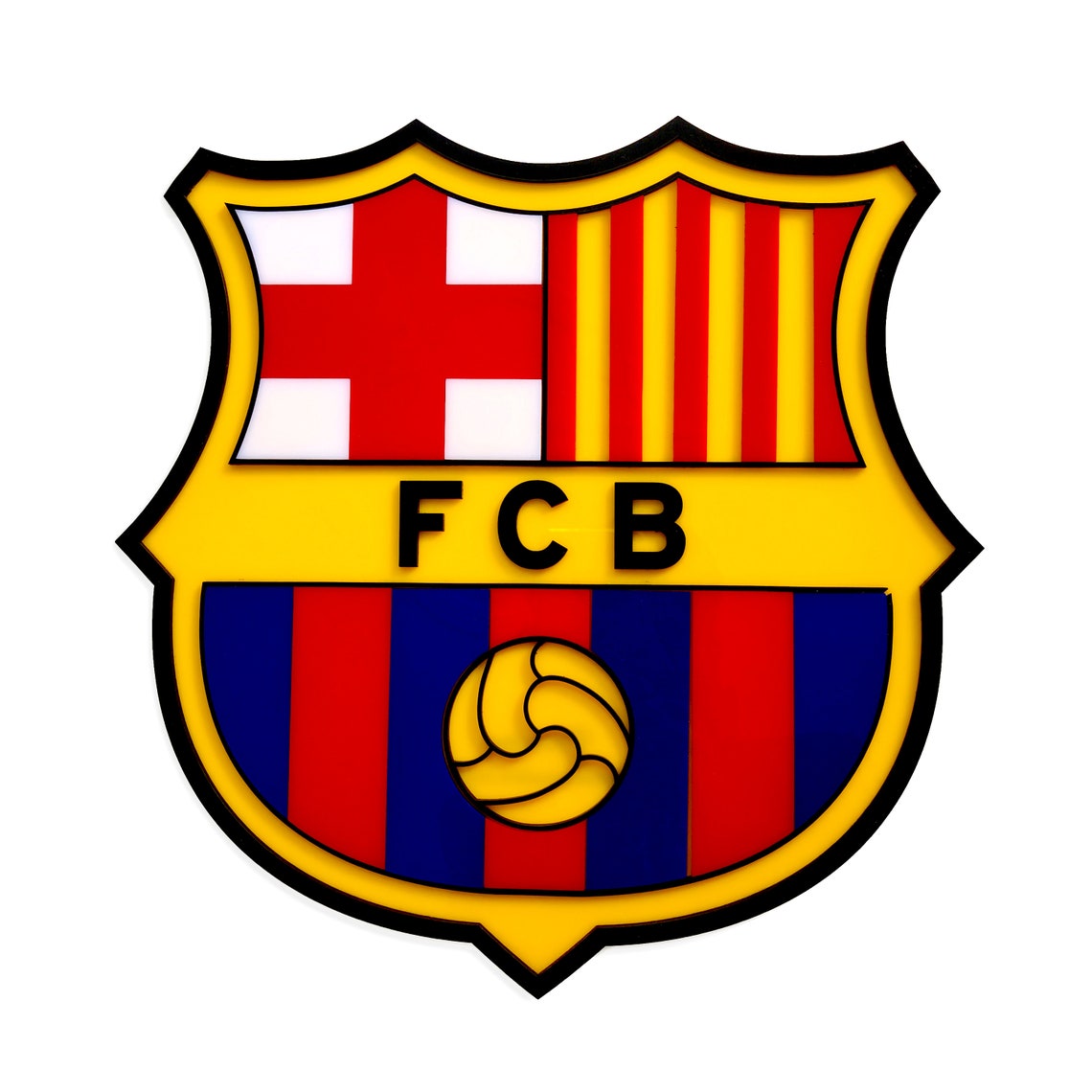 FC BARCELONA 3D Crest - Etsy