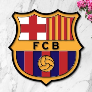 FC BARCELONA 3D Crest - Etsy