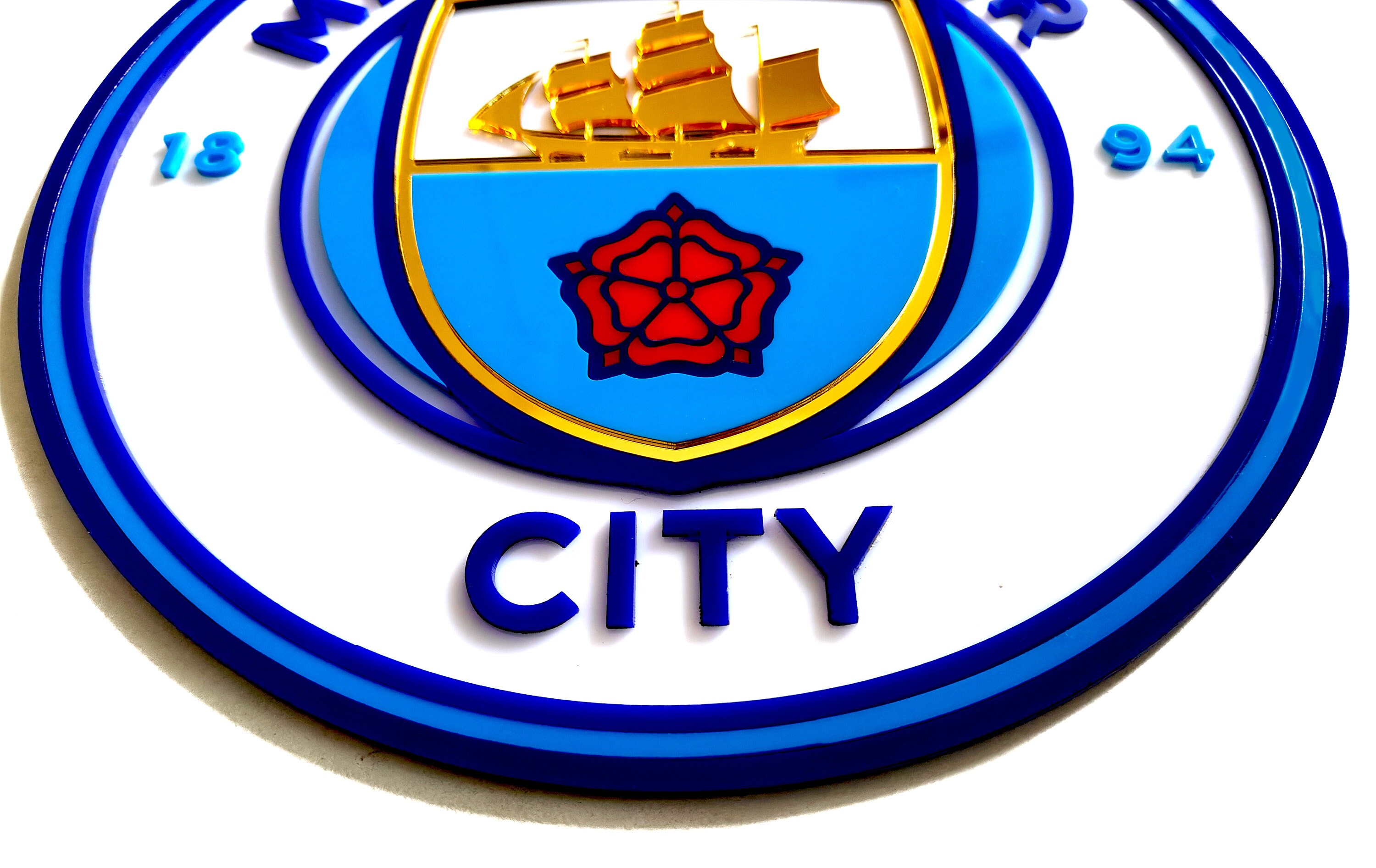 Manchester City 3D Crest - Etsy