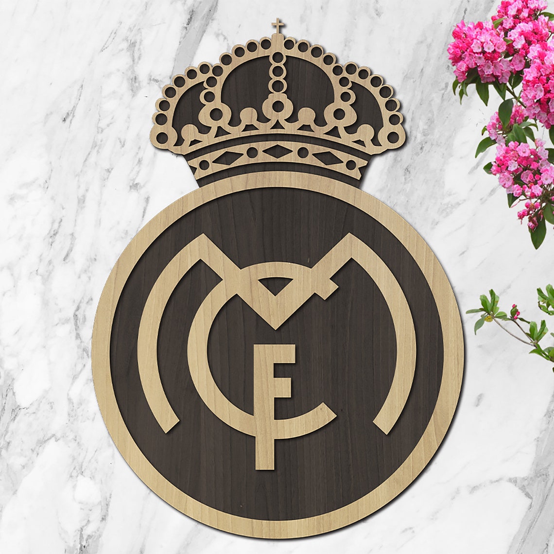 Real Madrid 3D Crest - Etsy