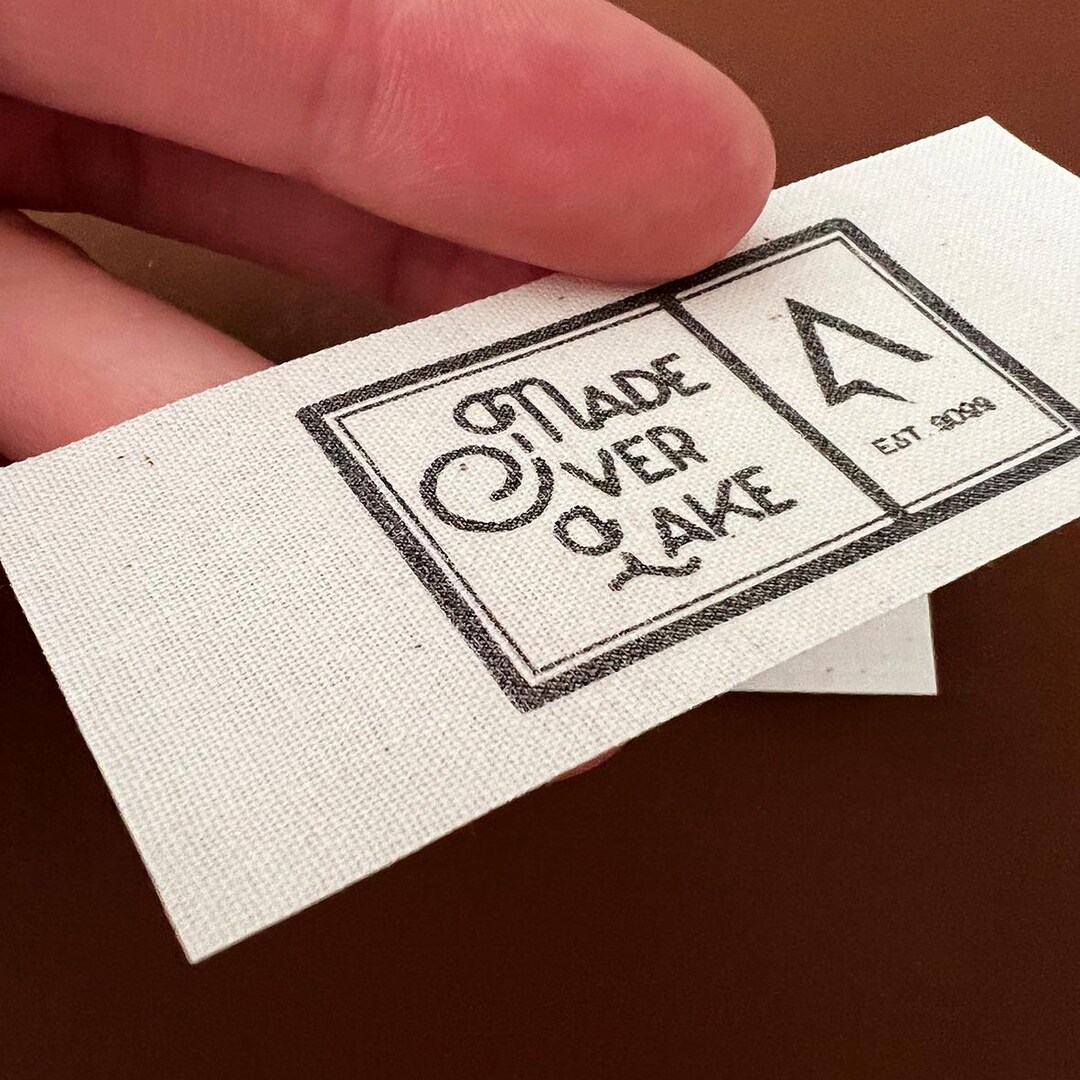 Custom Cotton Clothing Labels: Brand Logo Tags, Precut Fabric Labels - Etsy