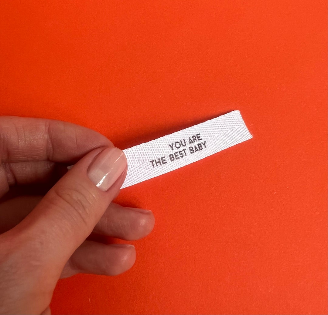 Twill Folding Labels Soft Cotton Labels Logo Labels Precut, Labels for ...