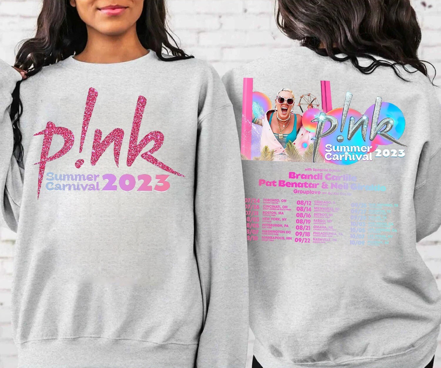 P!nk Pink Singer Summer Carnival 2023 Festival Tour Shirt, Pink Summer ...