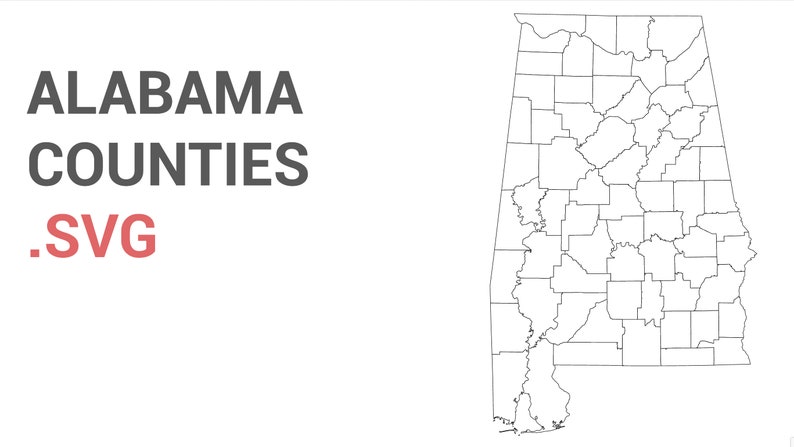Alabama Counties Map Google Slides - ULTIMATE FILE PACK - Etsy