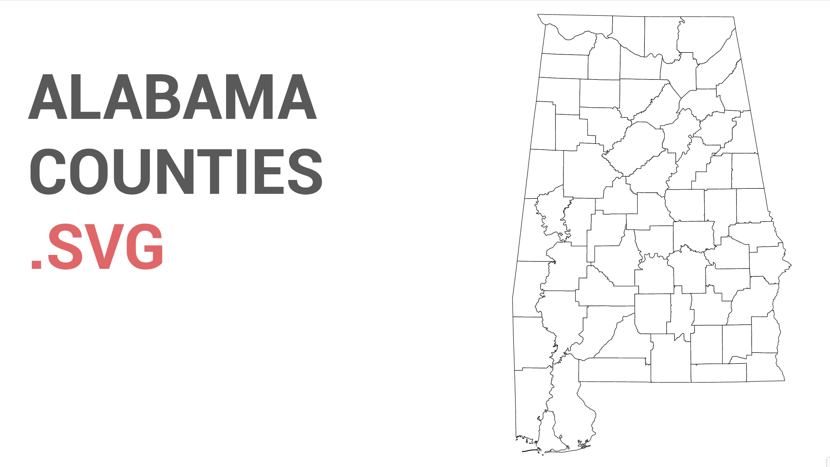 Alabama Counties Map Google Slides - ULTIMATE FILE PACK - Etsy