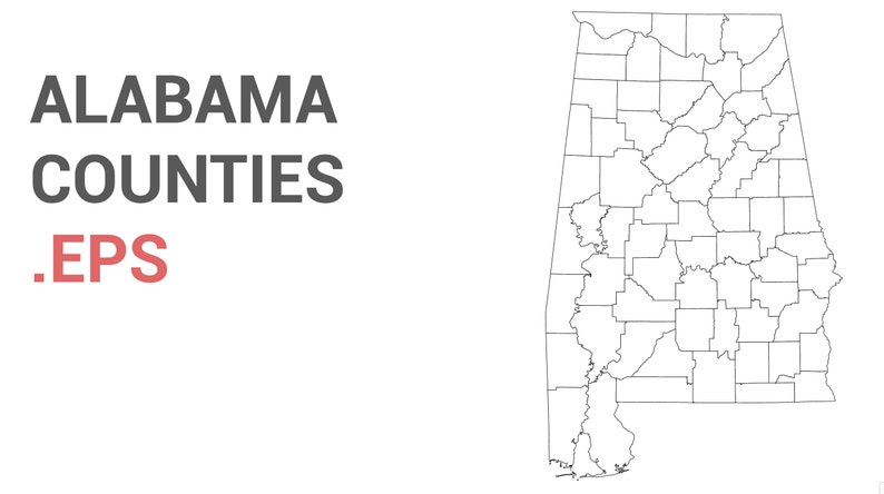 Alabama Counties Map Google Slides - ULTIMATE FILE PACK - Etsy