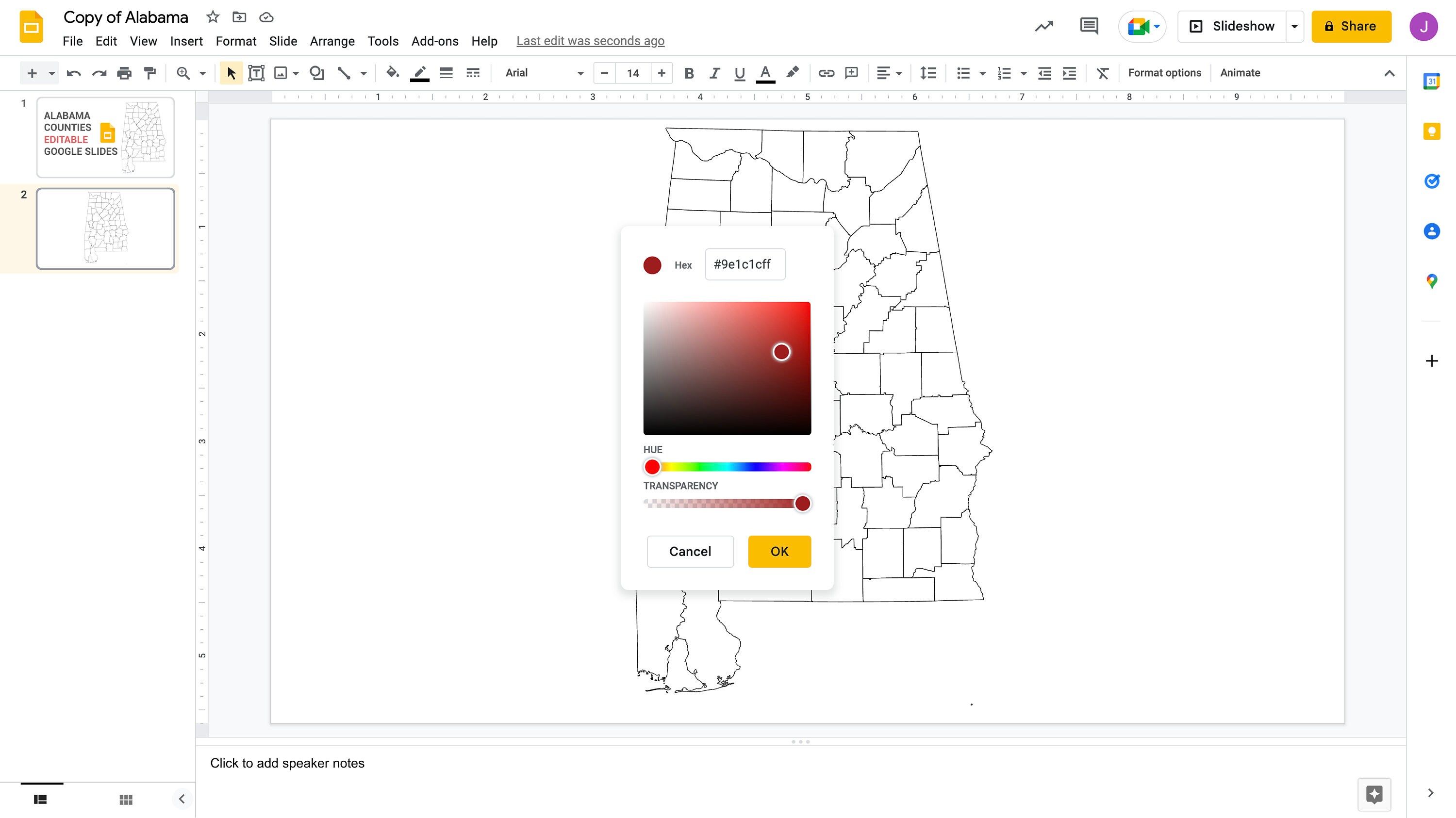 Alabama Counties Map Google Slides - ULTIMATE FILE PACK - Etsy