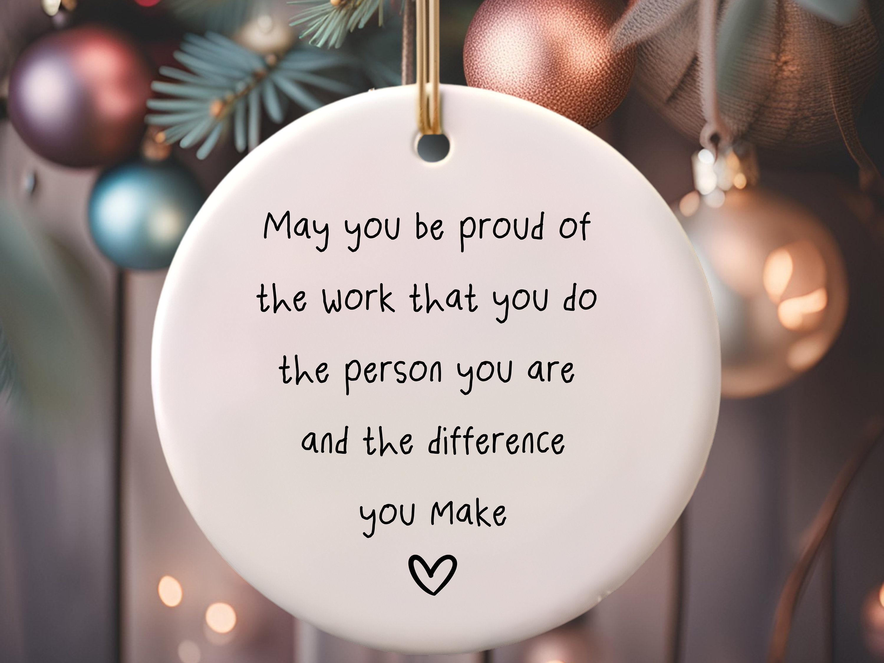 Never Forget the Difference You've Made Ornament, You Make A Difference ...