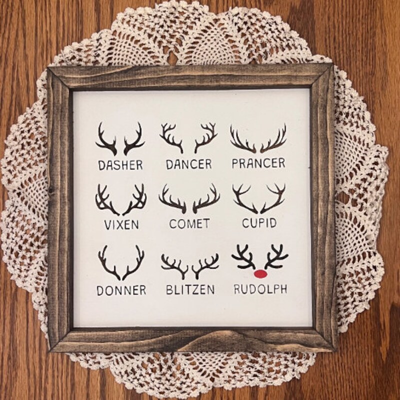 Reindeer Sign - Etsy