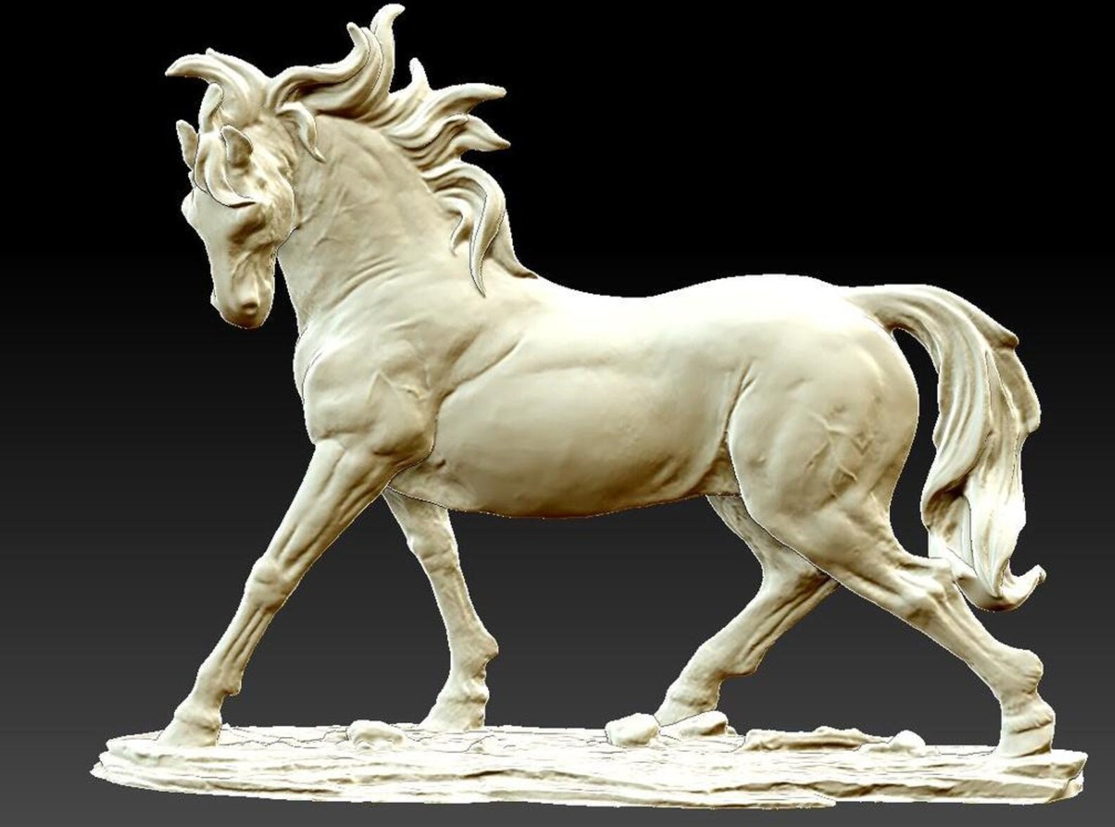 3D Horse 3d Stl File Print Table File Stl Model - Etsy