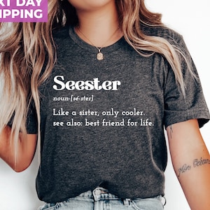 Seester Noun Shirt, Seester Definition T-shirt, Gift for Sister, Best ...
