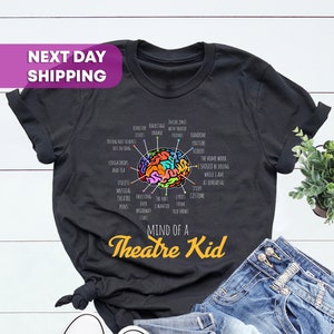 Mind of Theatre Kid T-shirt, Act Performer, Musical Drama Actor Actress ...