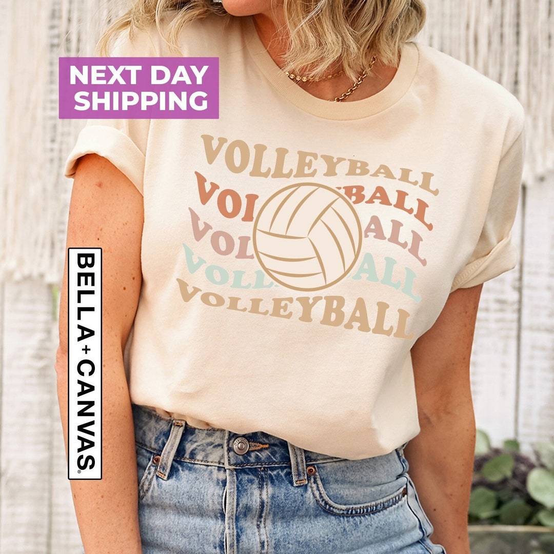 Retro Volleyball Shirt, Groovy Stacked, Cute Game Day Shirt, Gift for ...