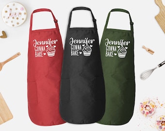 Customized Apron, Chef Printed Apron, Printed Kitchen Apron for Women ...