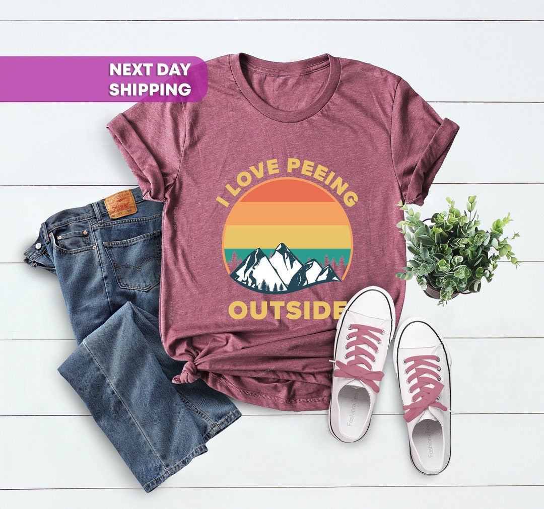 Funny Camping Shirt, I Love Peeing Outside Shirt, Camping Lover Shirt ...