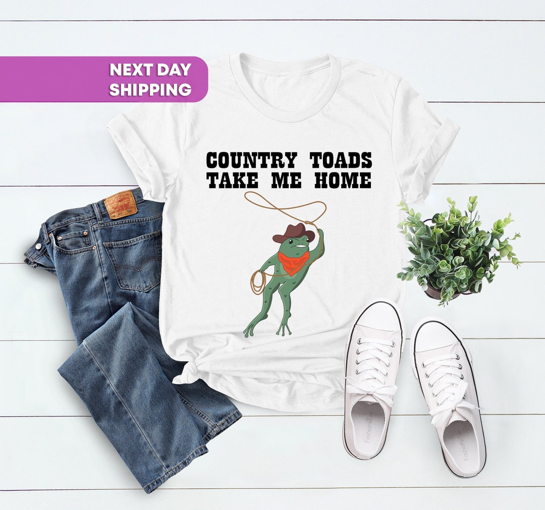 Cowboy Frog Tshirt, Toad Shirt, Frog Lover Shirt, Funny Shirt, Funny ...