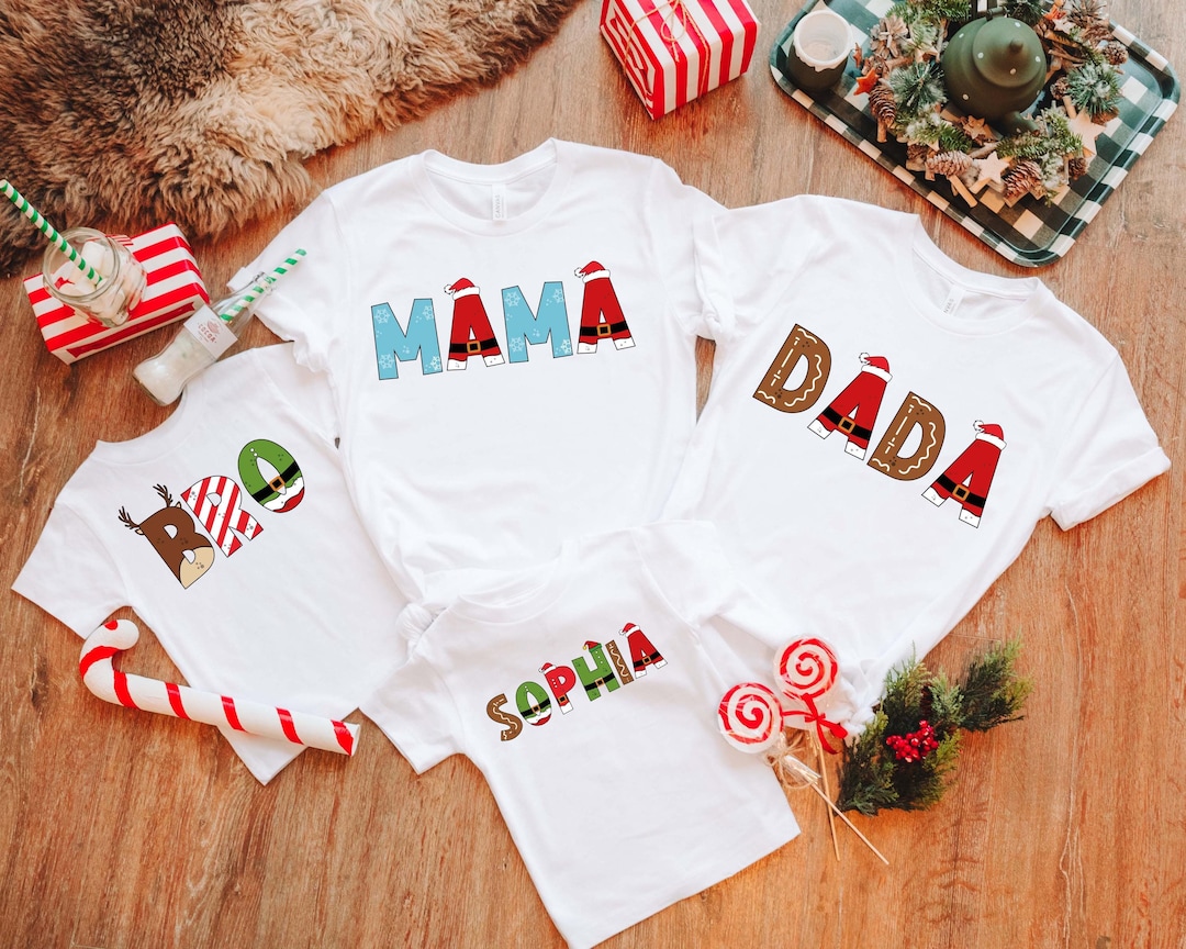 Matching Family Christmas Shirts, Family Christmas Shirt, Personalized ...