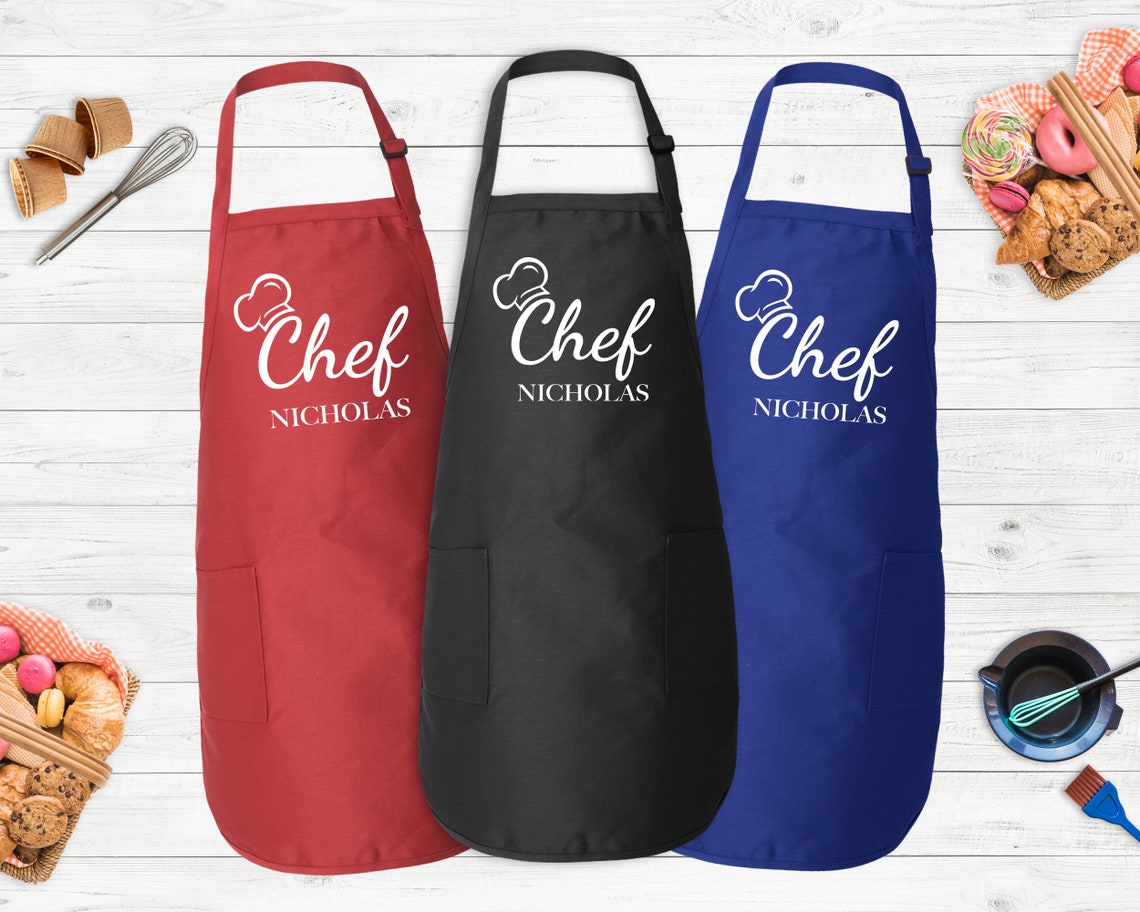 Customized Apron Chef Printed Apron Printed Apron Printed - Etsy