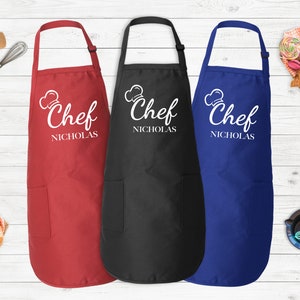 Customized Apron, Chef Printed Apron, Printed Apron, Printed Kitchen ...