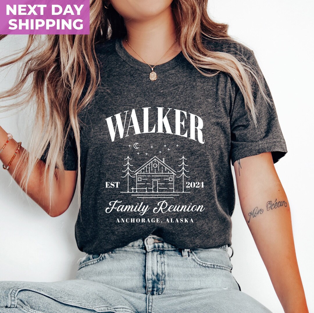 CUSTOM Cabin Family Reunion Shirts, Personalized Family Retreat T-shirt ...