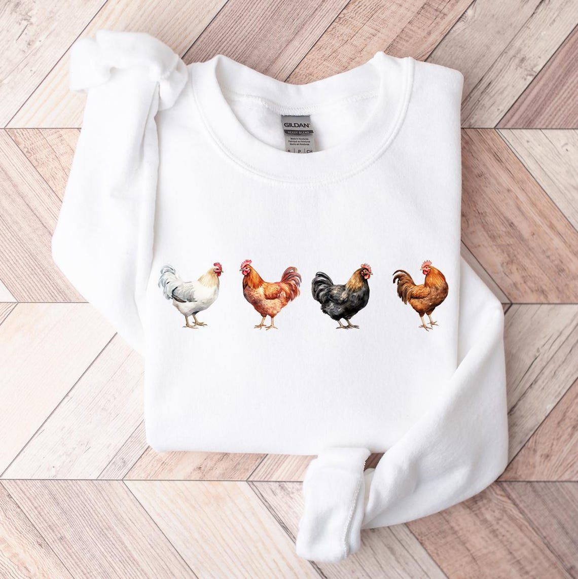 Chicken Sweatshirt, Animal Lover Gift, Gift for Chicken Lover, Animal ...