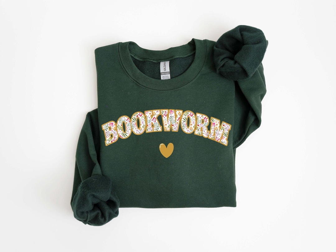 Book Lover Sweatshirt, Bookworm Sweatshirts, Teacher Sweater, Gift for ...