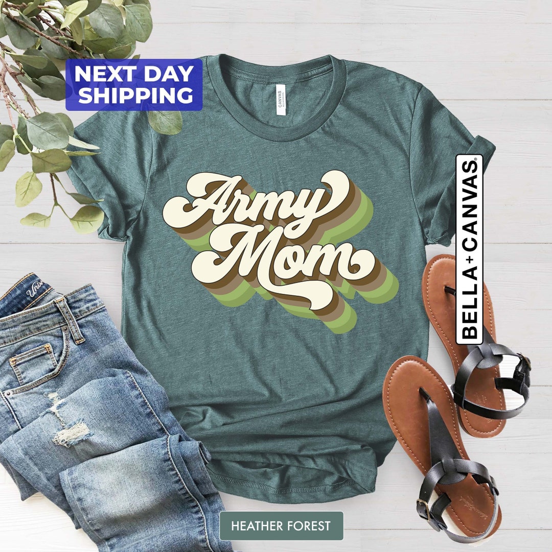 Vintage Army Mom Shirt, Army Mom Shirt, USA Army Mom Gift, Military Mom ...