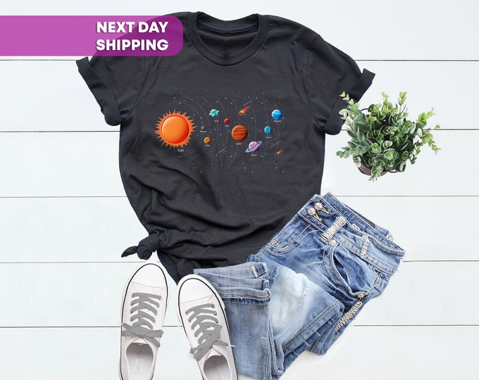 Solar System Shirt, Funny Planet Shirt, Astronomy Shirt, Universe Shirt ...