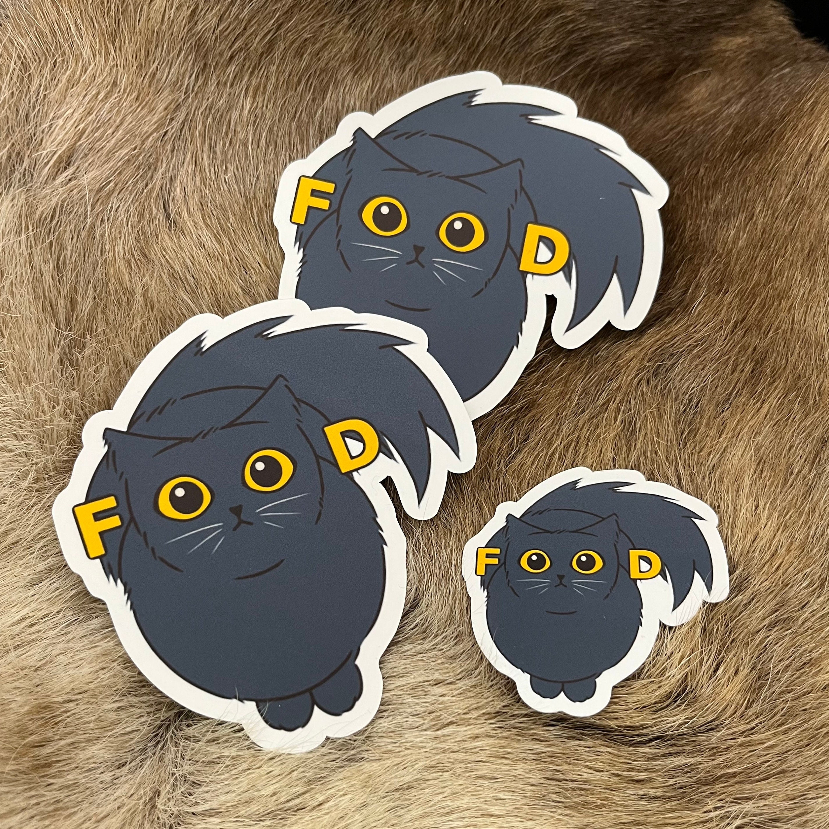Sticker Food Cat - Etsy