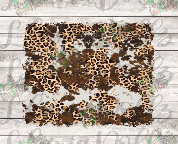 Leopard Cowhide Distressed Background PNG/DTG Sublimation - Etsy