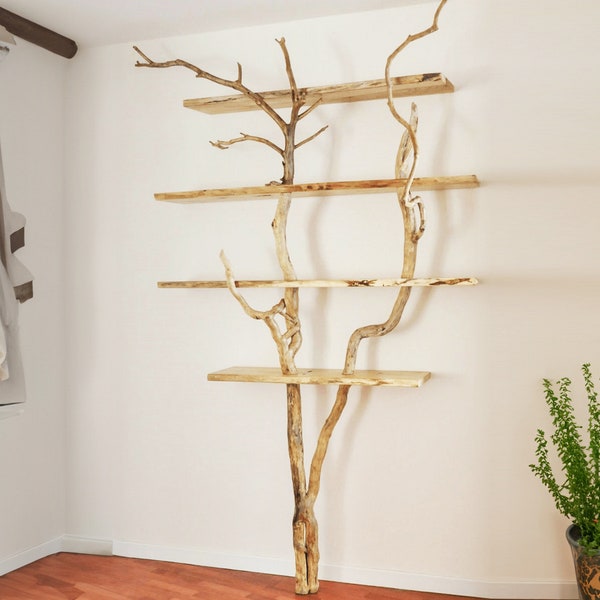 Tree Branch Floating Shelf - Etsy