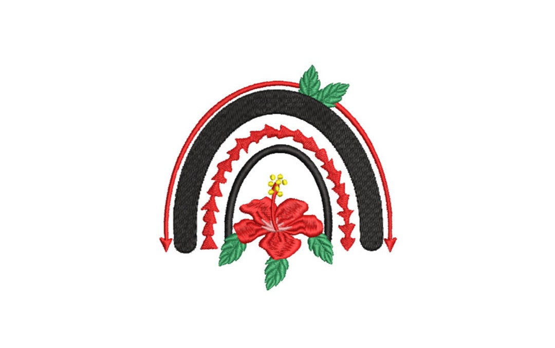 Aloha Rainbow Embroidery Mini Boho Rainbow Embroidery Design - Etsy Canada