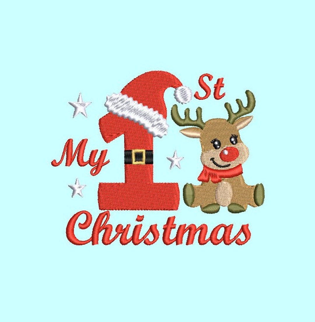 My 1st Christmas Embroidery Design, Christmas Embroidery Designs ...