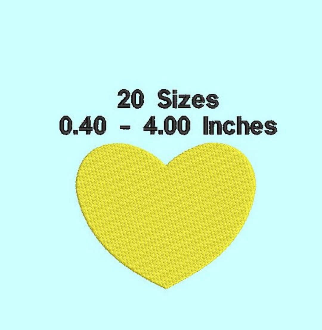 Heart Machine Embroidery Design , Mini Heart Embroidery Design, Machine ...