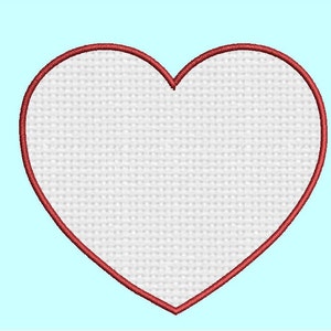 Heart Applique Embroidery Design, Machine Embroidery Design, 20 Sizes ...