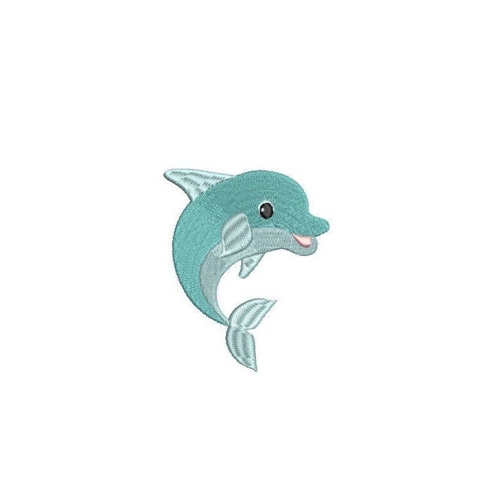 Dolphin Embroidery Design, Animal Embroidery Design, Machine Embroidery ...