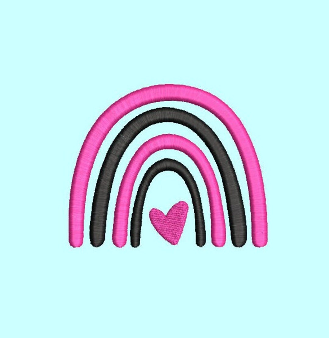 Boho Rainbow Embroidery Designs, Rainbow Embroidery, Machine Embroidery ...