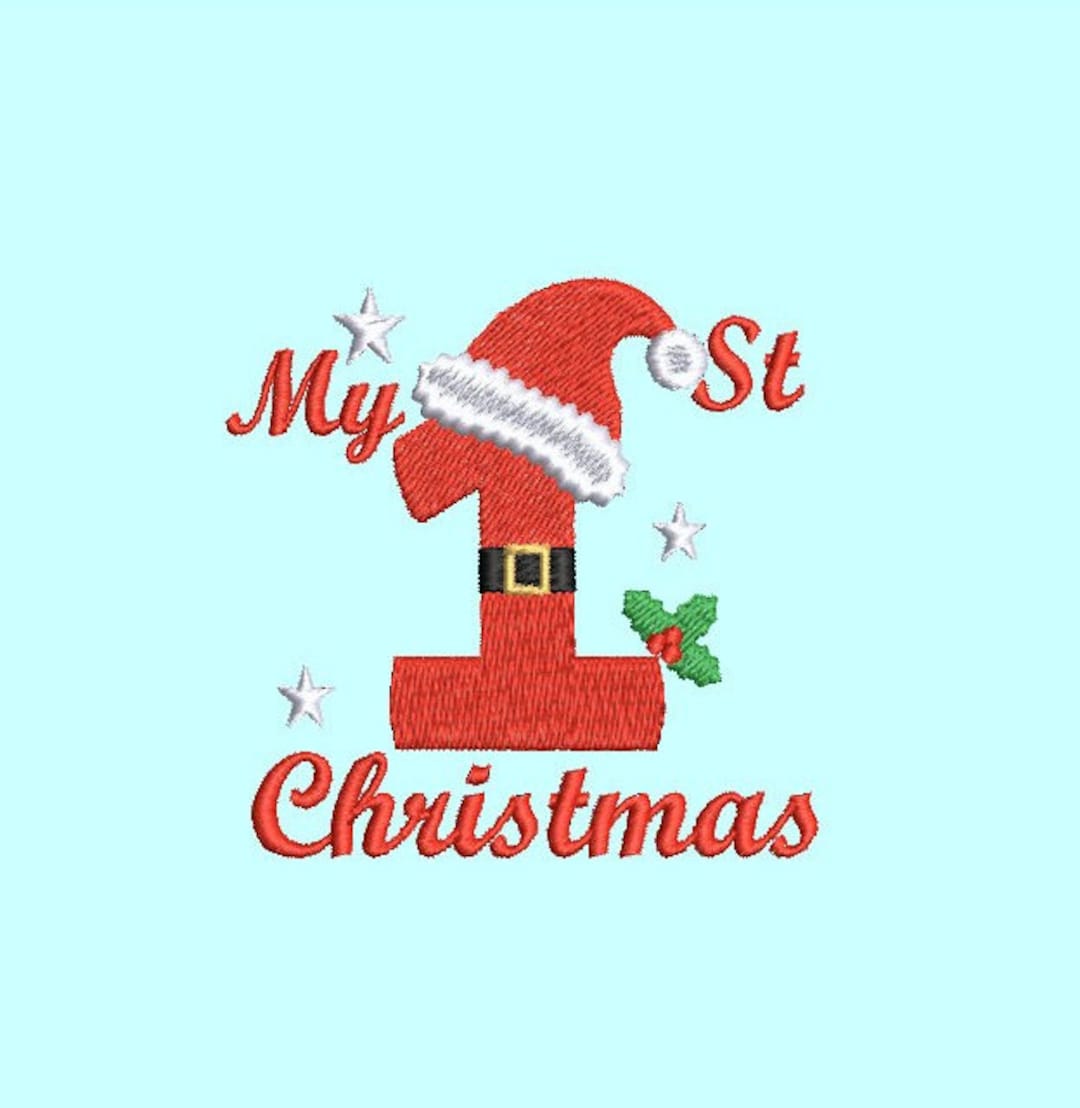 My 1st Christmas Embroidery Design, Christmas Embroidery Designs ...