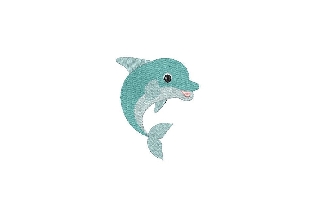 Dolphin Embroidery Design Animal Embroidery Design Machine - Etsy
