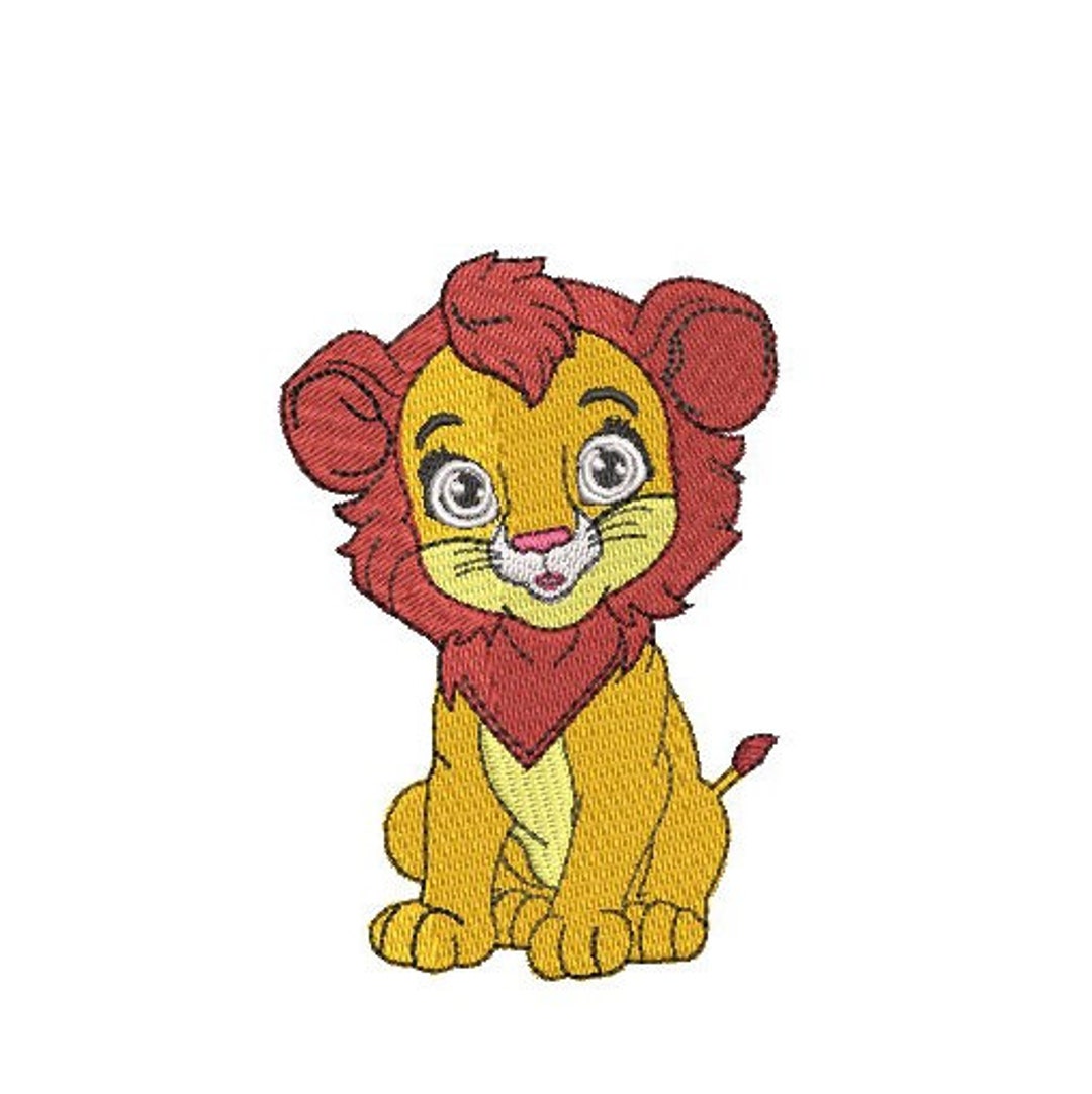 Cute Baby Lion Embroidery Design, Lion Embroidery, Safari Embroidery ...