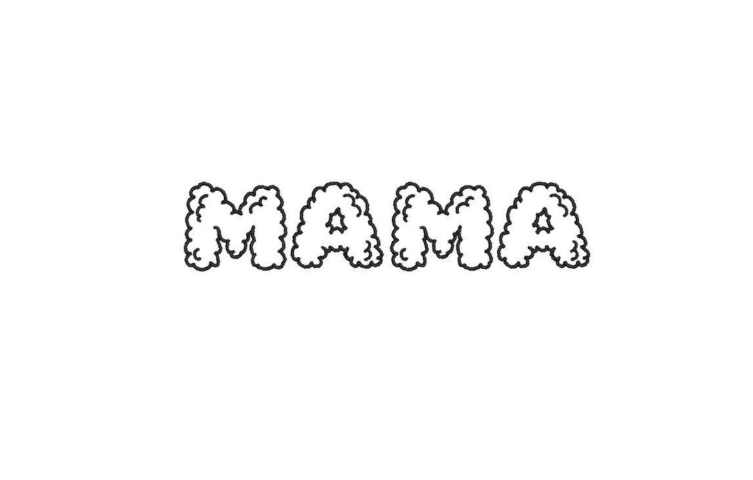 Mama Machine Embroidery Design. 5 Sizes. - Etsy