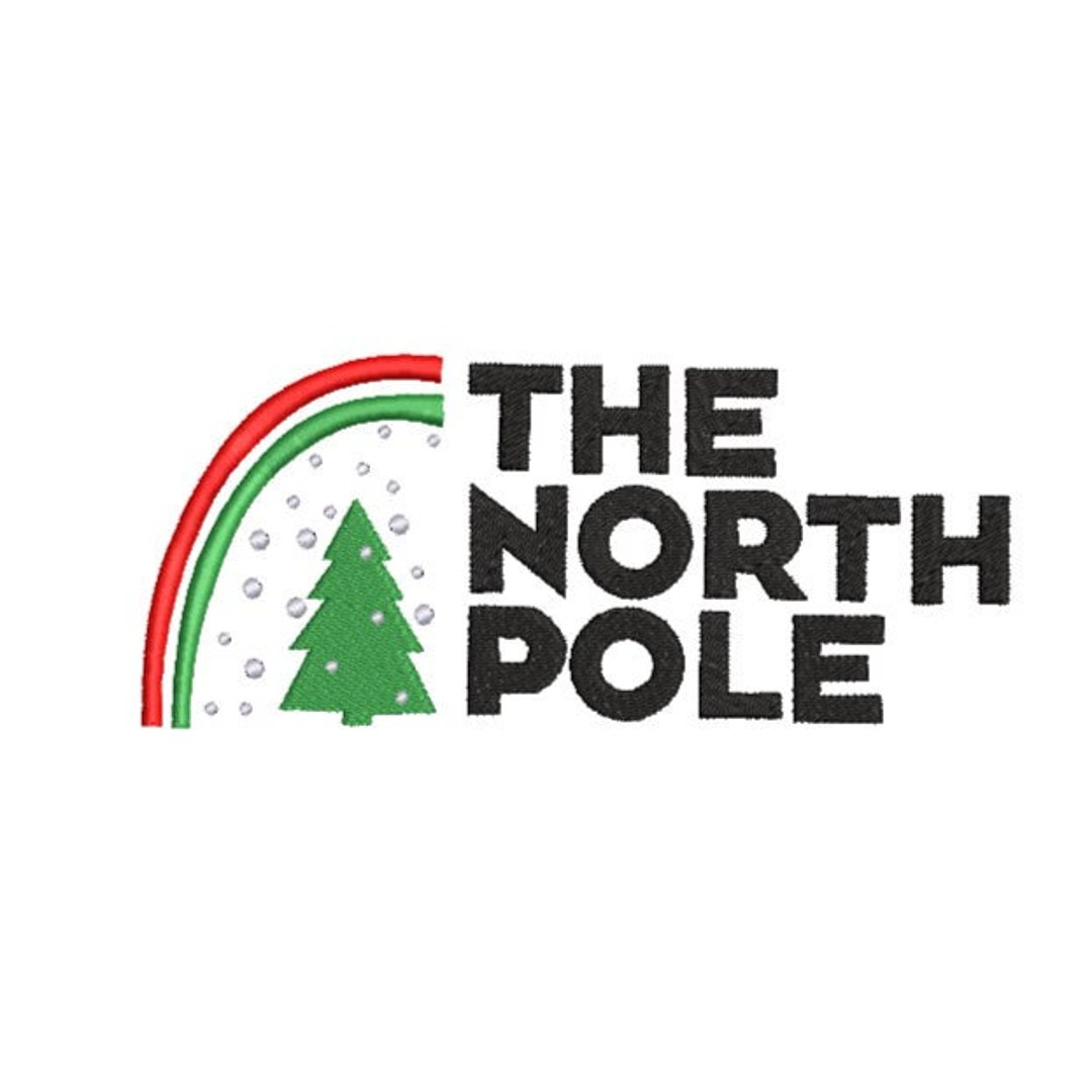 North Pole Embroidery Design, Christmas Embroidery Design, Trendy ...