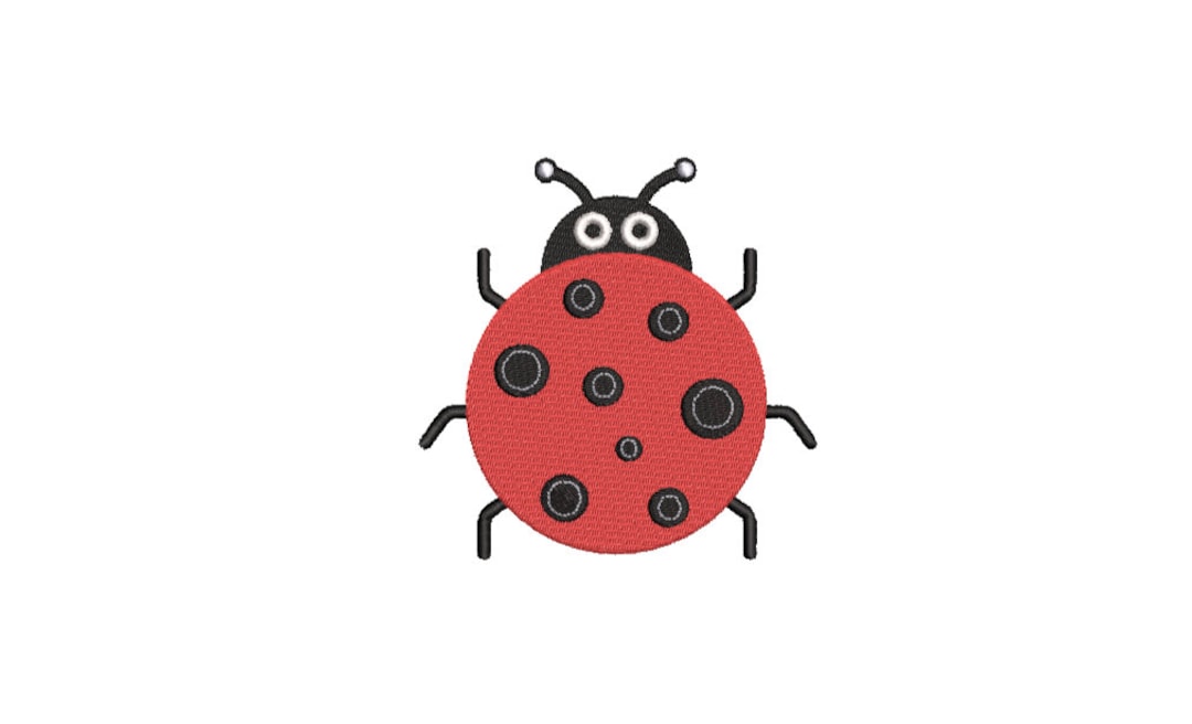 Ladybug Embroidery Design, MINI Ladybird Embroidery, Animal Embroidery ...
