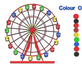 Ferris Wheel Applique Design - Etsy