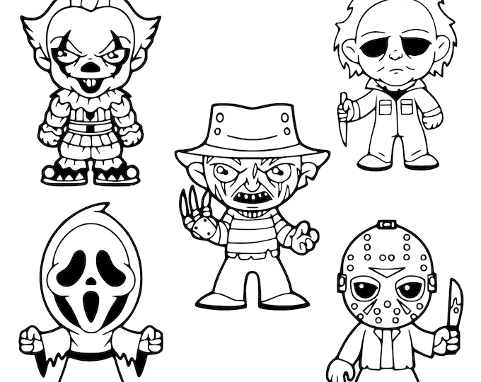 Bundle Halloween SVG, Bundle Baby Horror Character SVG, Monsters Svg ...