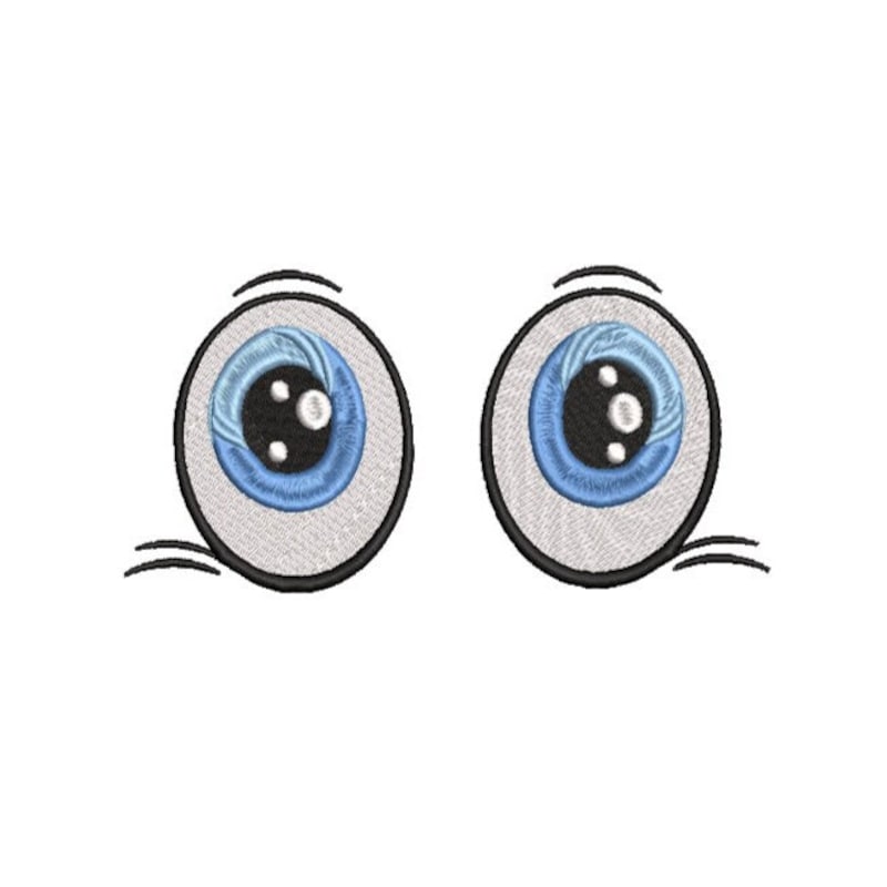 Embroidered Eyes - Etsy