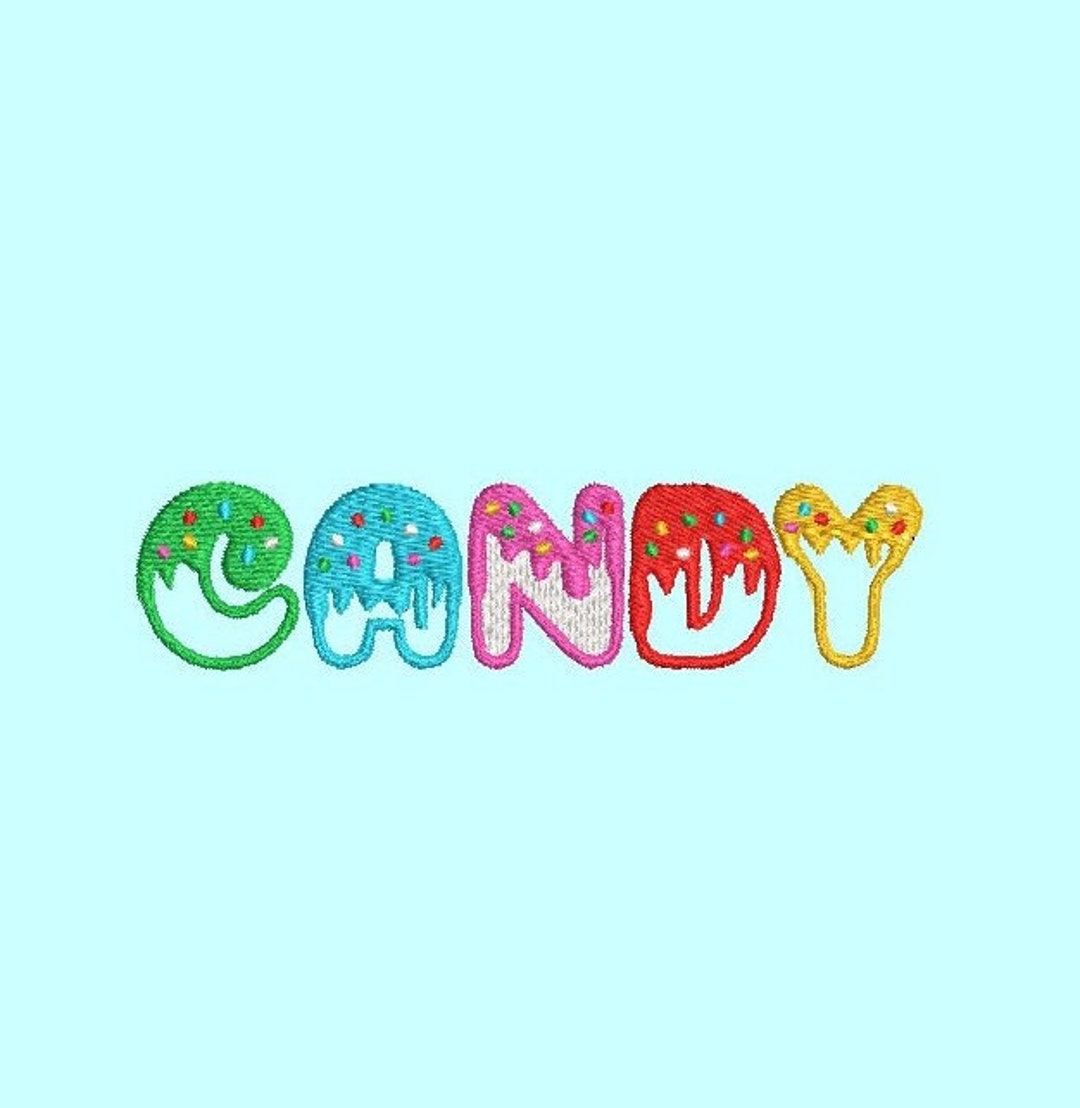 Candy Embroidery Design, Machine Embroidery Design, 4x4, 7sizes ...