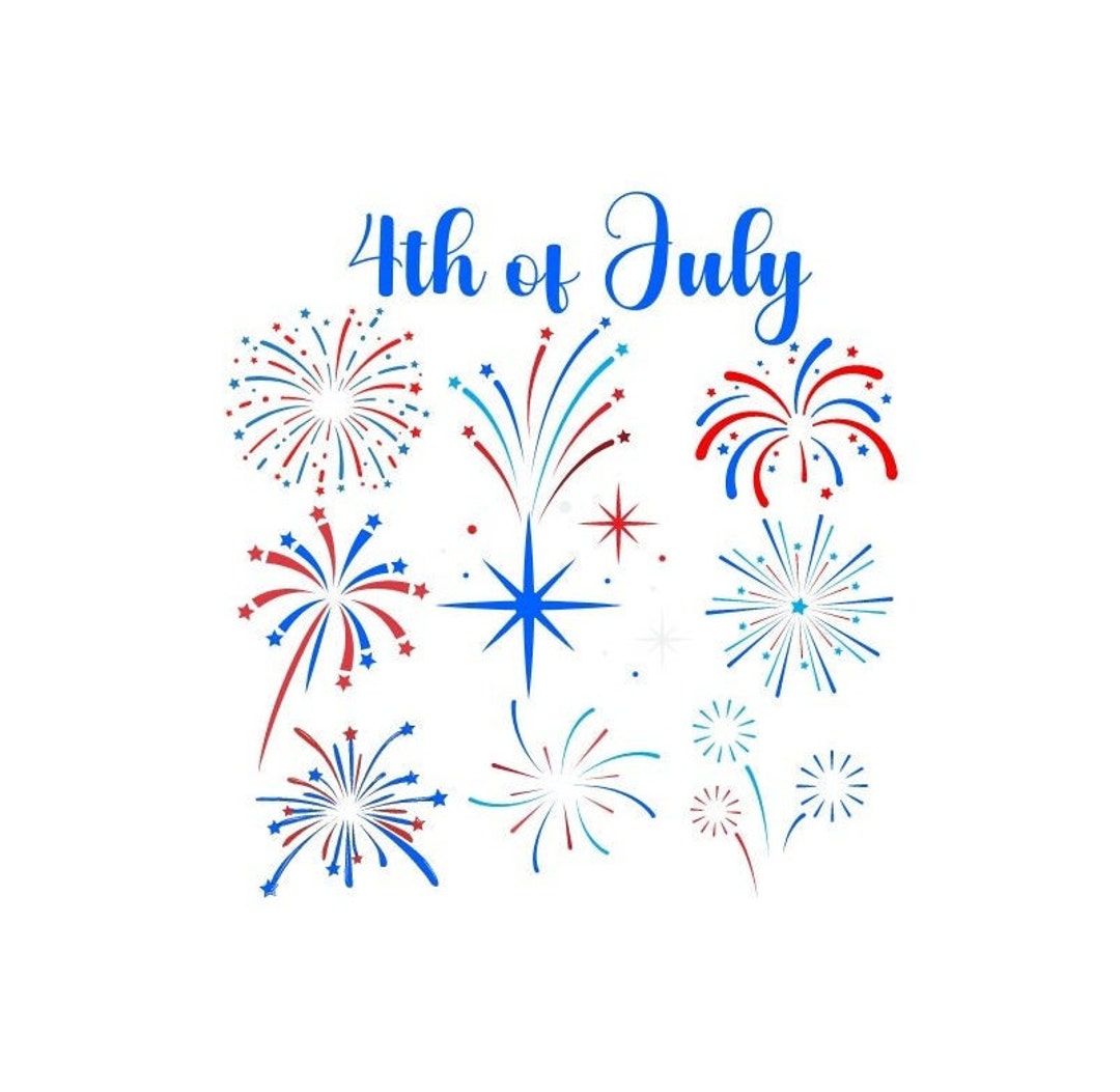 4th of July Fireworks SVG, PNG, JPG, Firework America Svg, Independence ...