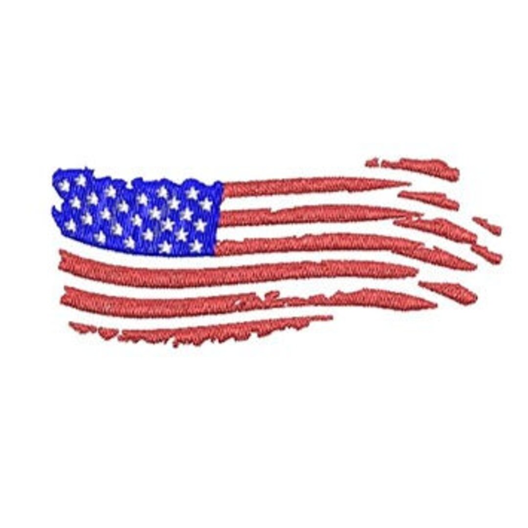 American Flag Embroidery Design, 6 Sizes, Instant File Download - Etsy