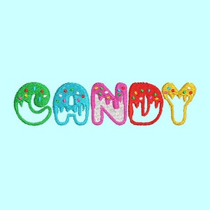 Candy Embroidery Design, Machine Embroidery Design, 4x4, 7sizes ...